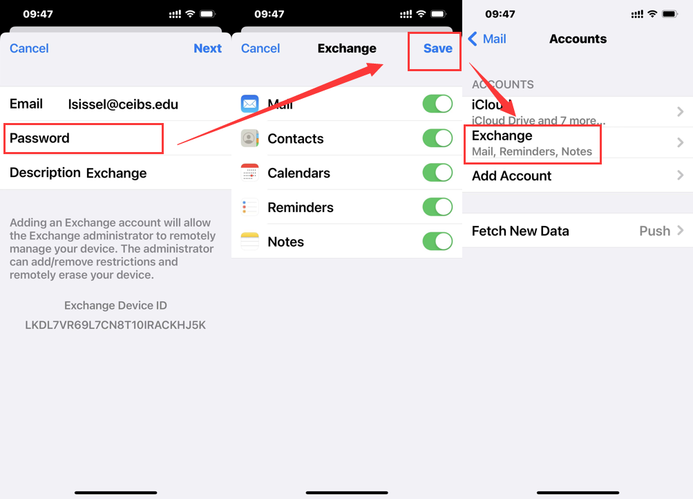 How to Setup CEIBS Mailbox for Mail on iOS & Android - EN